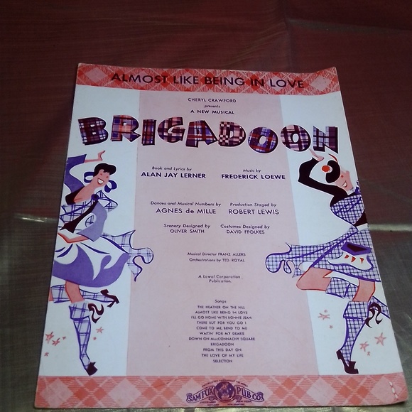 SAM FOX | Other | Vgt Brigadoon Sheet Music | Poshmark